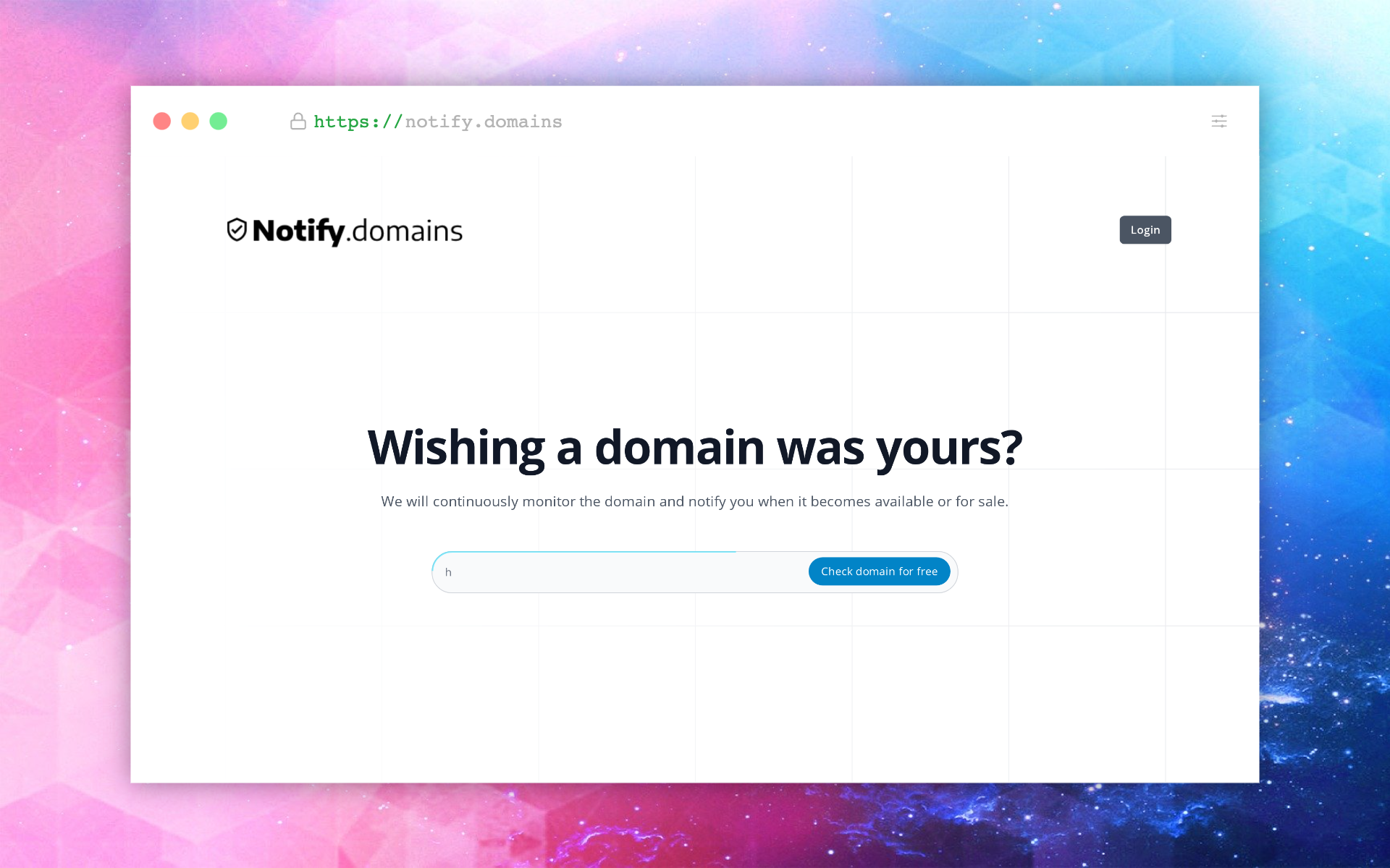 Notify Domains - Free Domain Monitoring